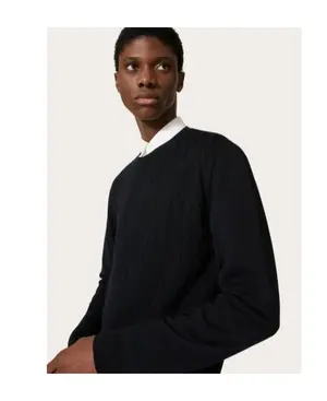 Valentino Garavani Toile Iconographe Jacquard Knit Jumper - Black
