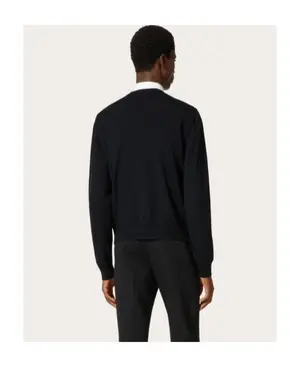 Valentino Garavani Toile Iconographe Jacquard Knit Jumper - Black