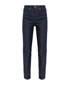 Dolce & Gabbana Logo Plaque Skinny Jeans - Black
