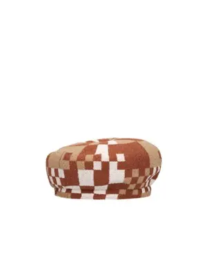 KANGOL Checked Logo Beret