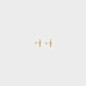 Celine Daisy Earrings In Strass And Brass