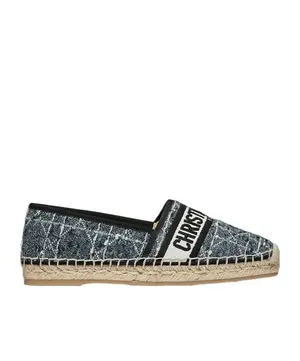 Dior Round Toe Espadrilles With Logo Detailing - Multicolor