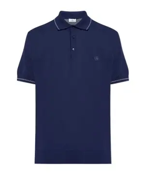 Etro Tro Pegaso Embroidered Knitted Polo Shirt