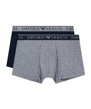 Emporio Armani Two-pack Of Endurance Logo Boxer Briefs - Gray