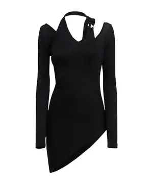 JEAN PAUL GAULTIER Ribbed Cotton Twisted Double-layer Top
