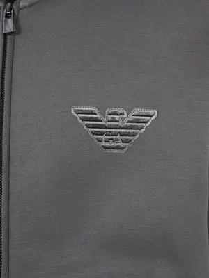 Emporio Armani Logo Zip-up Sweater