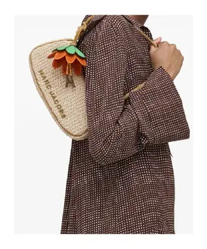 Marc Jacobs Woven Shoulder Bag - Nude