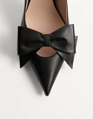 Valentino Garavani Bow Detail Kidskin Pumps - Black