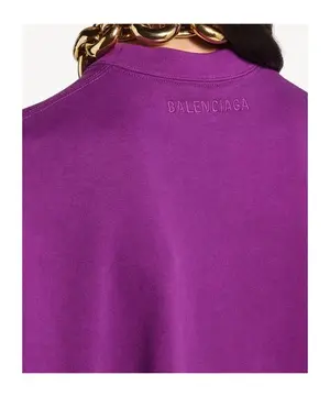 Balenciaga Oversized Mock Neck T-shirt