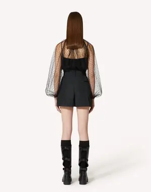 Red Valentino High Waist Bow Shorts
