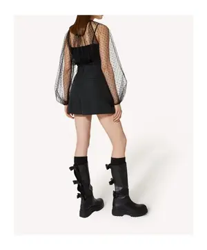 Red Valentino High Waist Bow Shorts
