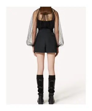Red Valentino High Waist Bow Shorts