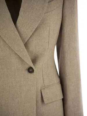 Brunello Cucinelli Single-breasted Wrap-around Waist Jacket
