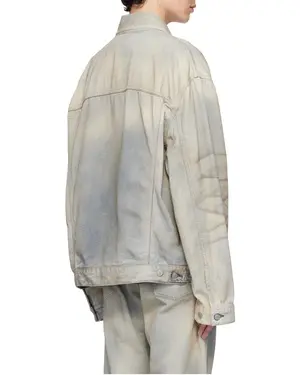 Acne Studios Oversized Fit Denim Jacket - Gray