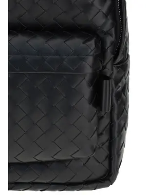 Bottega Veneta Small Intrecciato Backpack - Black
