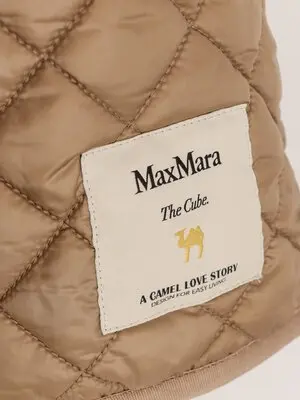Max Mara Leo Quilted Zipped Jacket - Honey