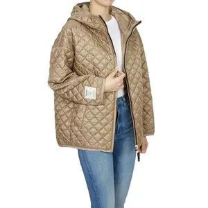 Max Mara Leo Quilted Zipped Jacket - Nude