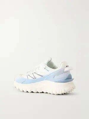Moncler Trailgrip Gtx Leather-trimmed Mesh And Canvas Sneakers
