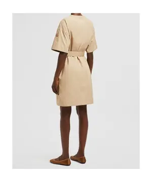 Moncler Belted Mini Dress - Light Brown