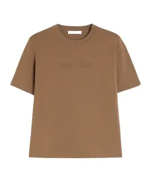Max Mara Max Mara Adelio Crewneck Short-Sleeved T-Shirt Beige