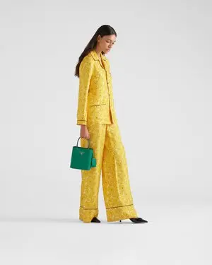 Prada Saffiano Leather Panier Bag
