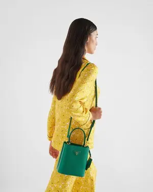 Prada Saffiano Leather Panier Bag