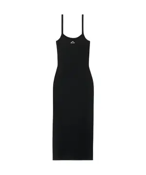 Alexander Wang 3d Logo Mesh Sleeveless Midi Dress