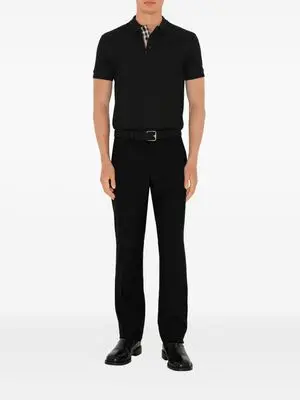 Burberry Eddie Logo Polo Shirt - Black