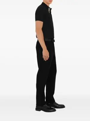 Burberry Eddie Logo Polo Shirt - Black
