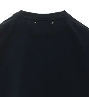 GOLDEN GOOSE Embellished Neck T-shirt - Black