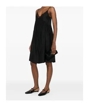 THE ROW Lace Trim Slip Dress