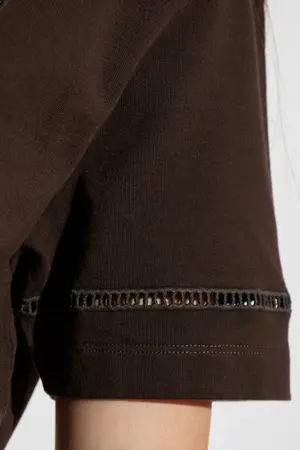 FERRAGAMO Embellished Crewneck T-shirt