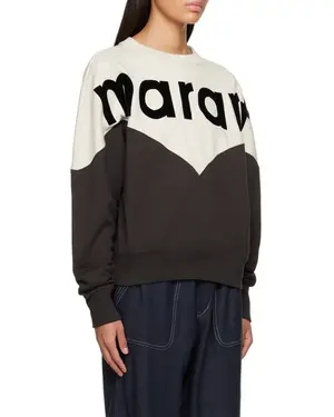 Isabel Marant Étoile Paneled Logo Sweatshirt - Black