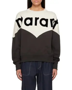 Isabel Marant Étoile Paneled Logo Sweatshirt - Black