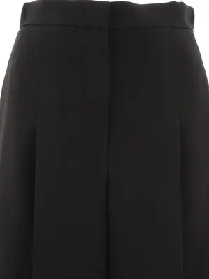 Max Mara Sportmax High Waist Wide Leg Trousers - Black