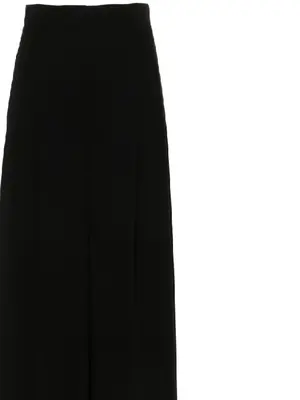 Max Mara Sportmax High Waist Wide Leg Trousers - Black