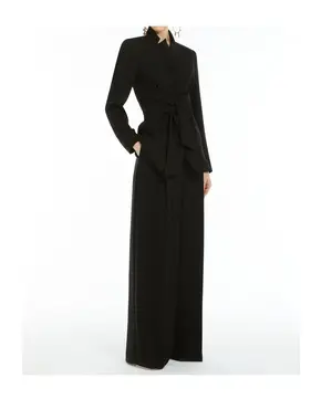 Max Mara Sportmax High Waist Wide Leg Trousers - Black