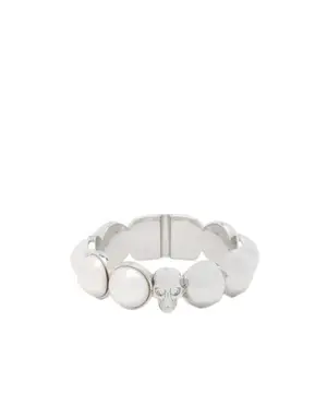 Alexander McQueen Skull Embellished Ring - Silver