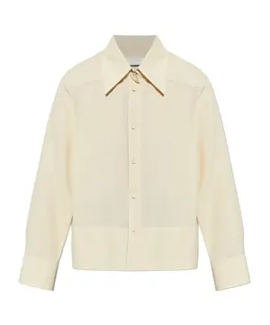 JIL SANDER Long-sleeved Buttoned Shirt - Nude