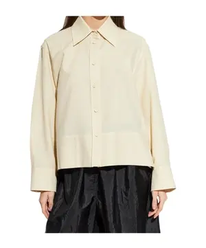 JIL SANDER Long-sleeved Buttoned Shirt - Nude