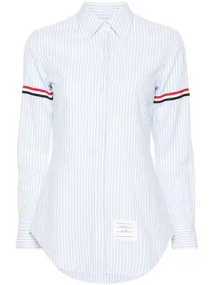 Thom Browne Long-sleeved Striped Shirt