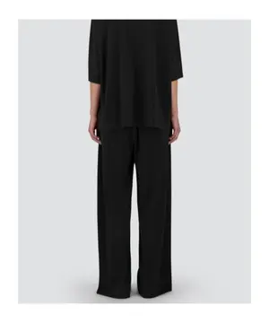 Herno Elasticated Waistband Wide-leg Trousers - Black