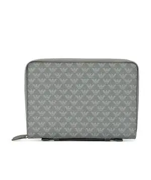 Emporio Armani Emporio Armani Logo Detail Wallet Gray