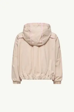 Moncler Sarracenia Hooded Jacket With Zip Closure - Beige