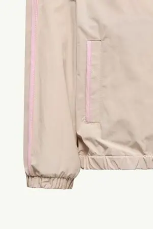 Moncler Sarracenia Hooded Jacket With Zip Closure - Beige