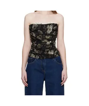 Magda Butrym Corset Top - Black