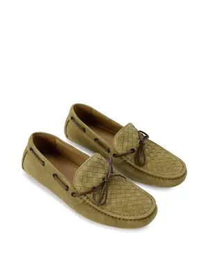 Bottega Veneta Woven Detail Loafers