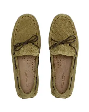 Bottega Veneta Woven Detail Loafers