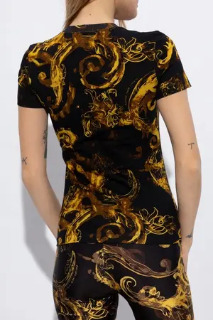 Versace Watercolour Print Crewneck T-shirt