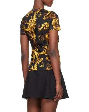 Versace Watercolour Print Crewneck T-shirt